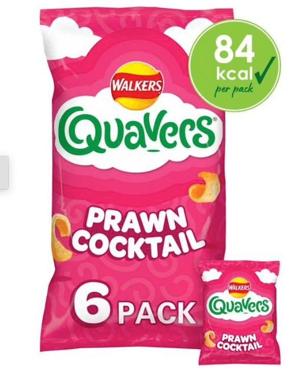 Quavers Prawn Cocktail Limited Edition Multi Bag NEW – UK FOODS DOWN UNDER