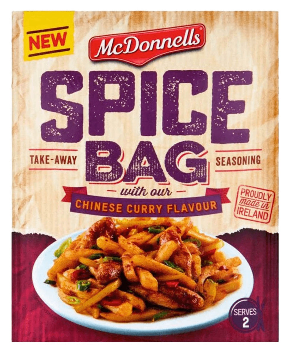 McDonnells Spice Bag Chinese Curry Flavour NEW UK FOODS DOWN UNDER McDonnells Spice Bag Chinese Curry Flavour NEW UK FOODS DOWN UNDER