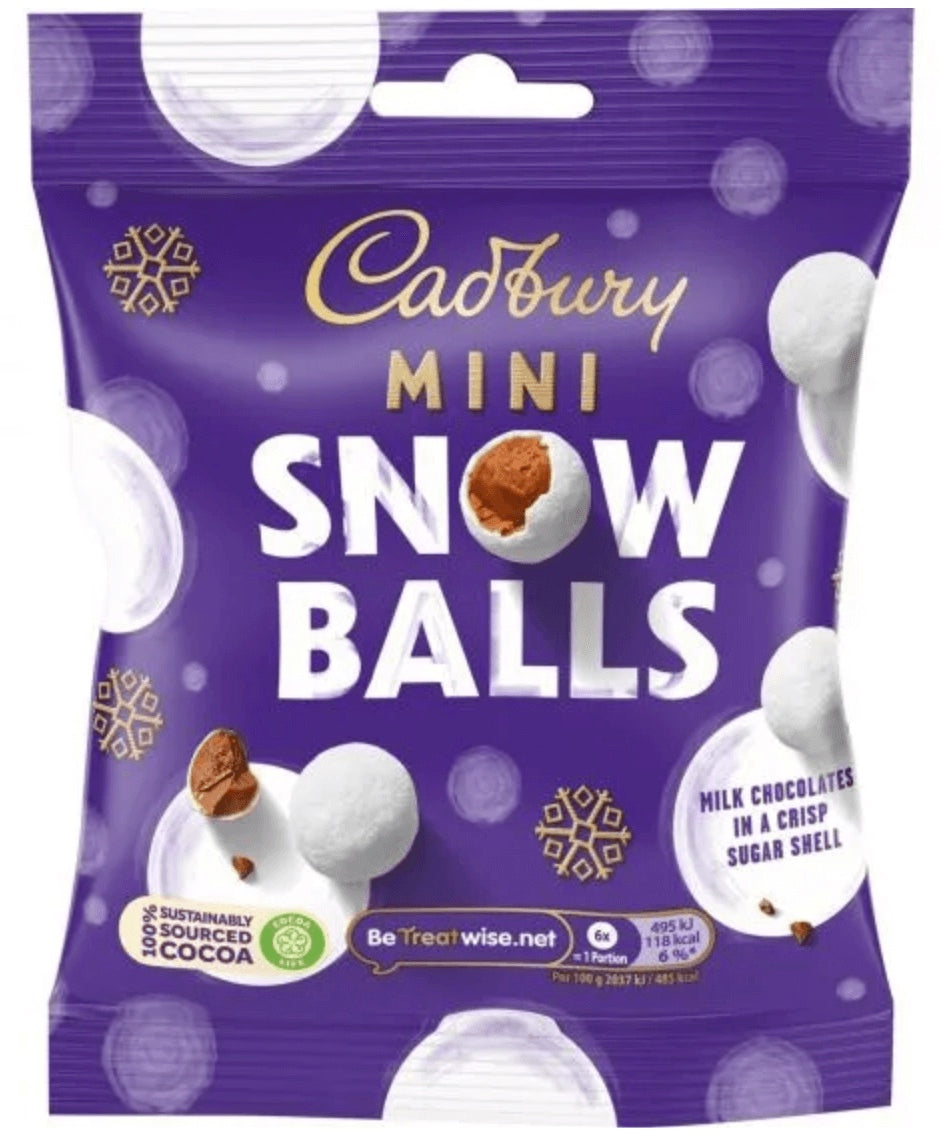 Cadbury's Mini Snow Balls NEW – UK FOODS DOWN UNDER