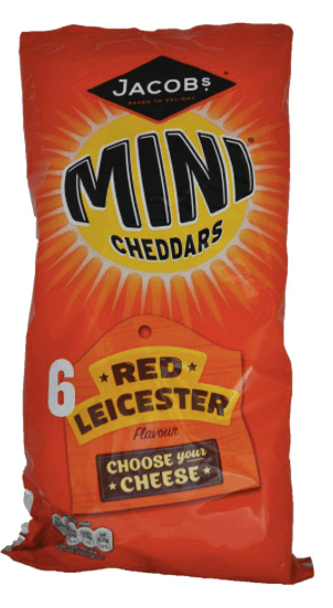 Mini Cheddars Red Leicester 6 pack multipack NEW – UK FOODS DOWN UNDER