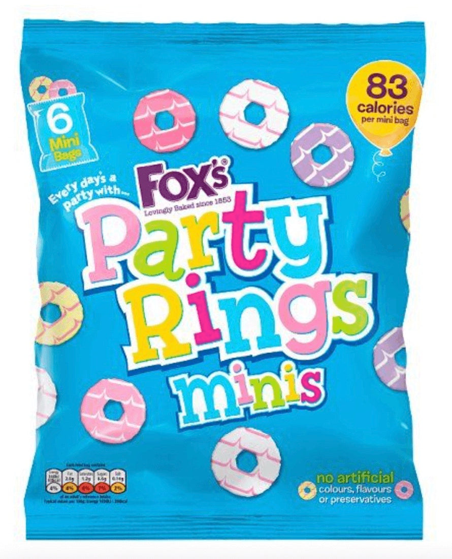Fox's Party Rings Mini 6 Pack Biscuits NEW – UK FOODS DOWN UNDER