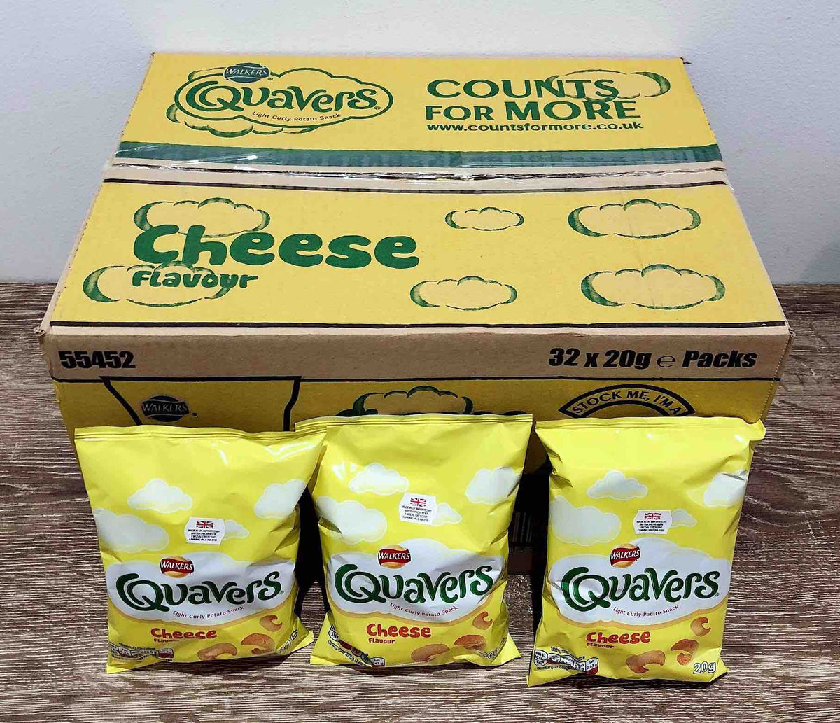 Quavers 32 Pack Box – UK FOODS DOWN UNDER